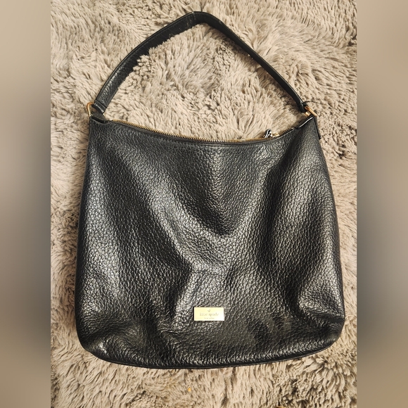 kate spade | Bags | Kate Spade Textured Black Hobo Bag | Poshmark